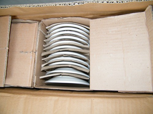 WORLD TABLEWARE LIBBEY #840-215-005, 5.5" DOUBLE WELL SAUCERS (34) PACK ...