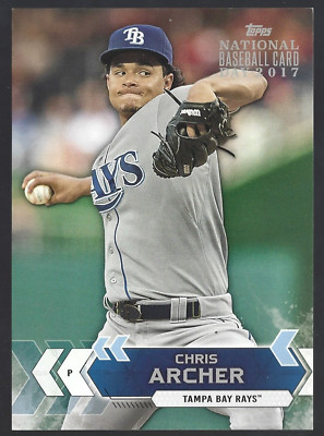 2017 Topps National Baseball Card Day Jumbo 5 x 7 #28 Chris Archer | eBay