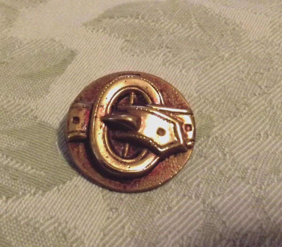 Vintage Stamped Brass Belt & Buckle Sewing Button (in BBB) (3349) | eBay
