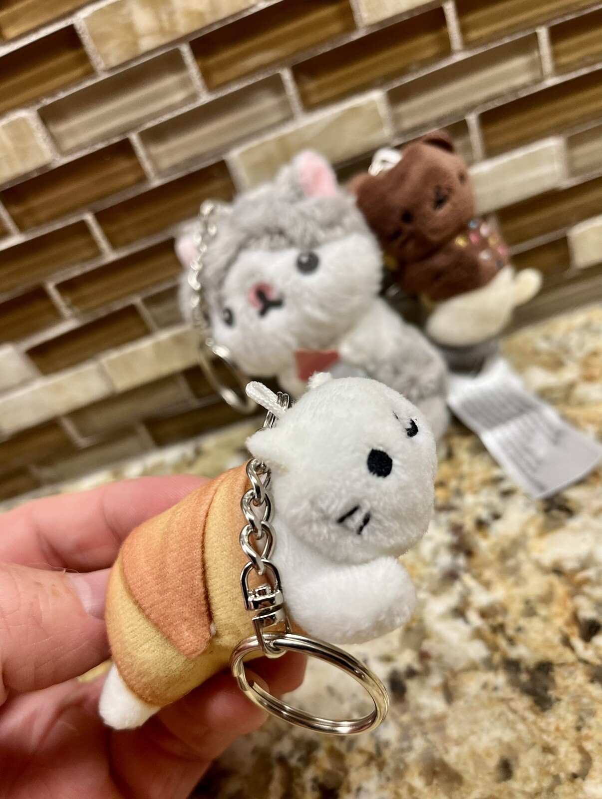 LOT 3) Coro Coronya Kitten Croissant Pink Kitten & Nyan Nyan Plush Keychains | eBay