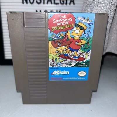 The Simpsons: Bart vs. the Space Mutants Nintendo (NES) Working/Tested ...