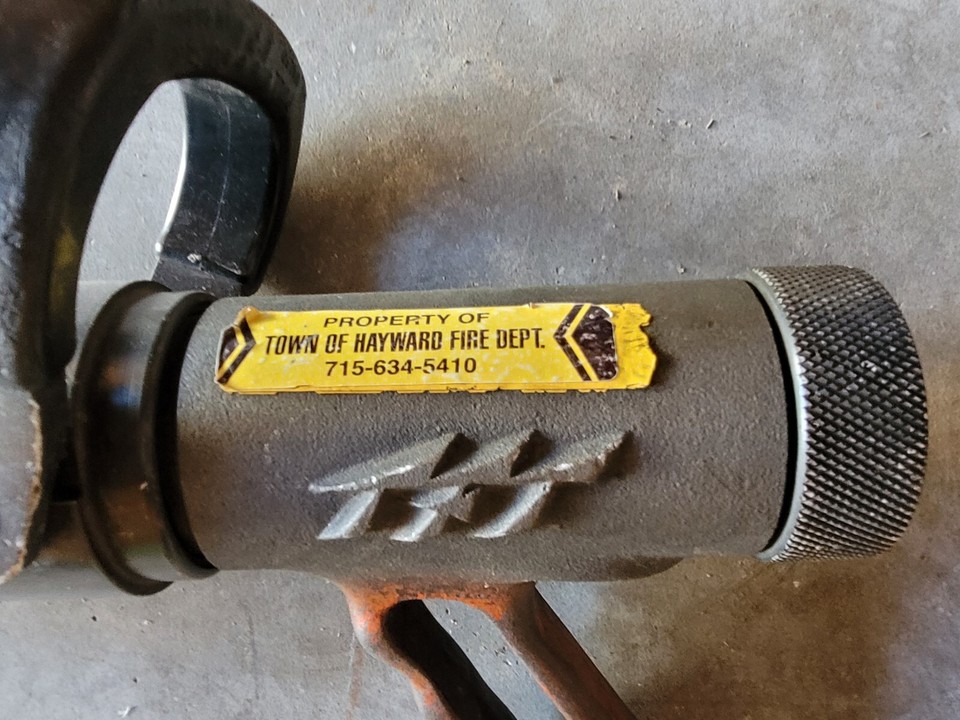 Vintage TFT Fire Hose Nozzle, Task Force Tip 50-350 GPM 16" Pistol Grip ...