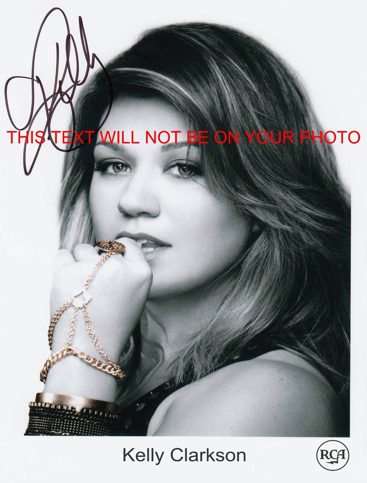 KELLY CLARKSON SIGNED AUTOGRAPH 8X10 RPT PHOTO GREAT PERFORMER | eBay