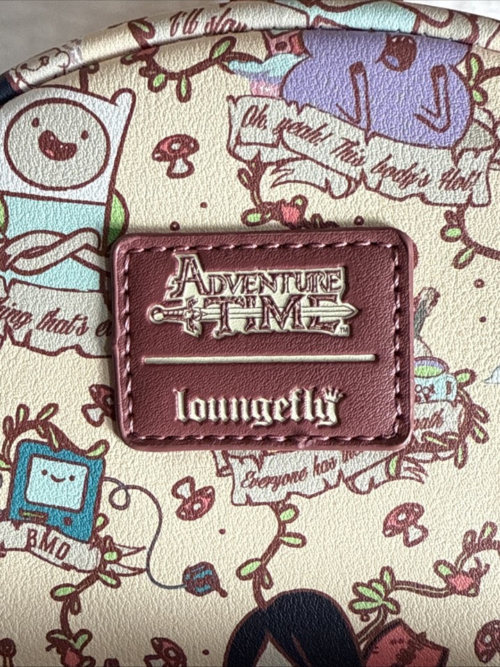Loungefly Adventure Time Banner Mini Backpack All Over Print Finn Jake ...