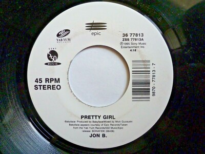 JON B. 45 RPM 7" VINYL - Pretty Girl | eBay