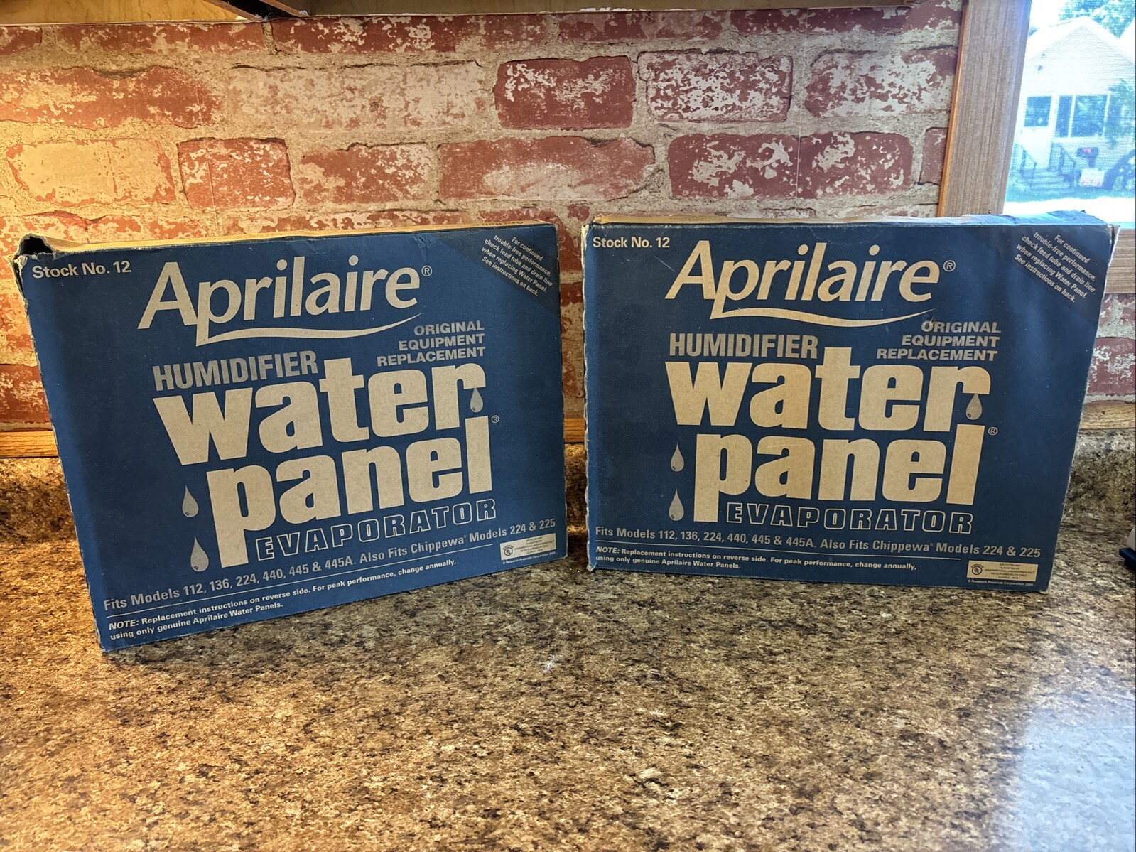 (2) OEM APRILAIRE #12 12 Water Panel Humidifier Filter Evaporator 112 ...