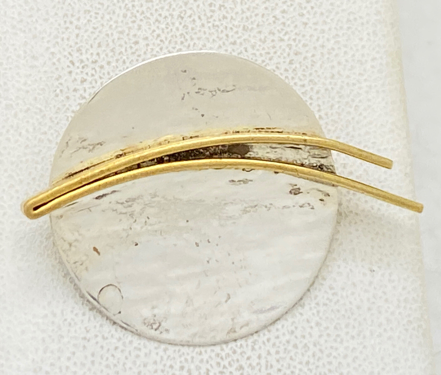 Signed David Epstein Sterling Silver Modernist Pin Br… - Gem