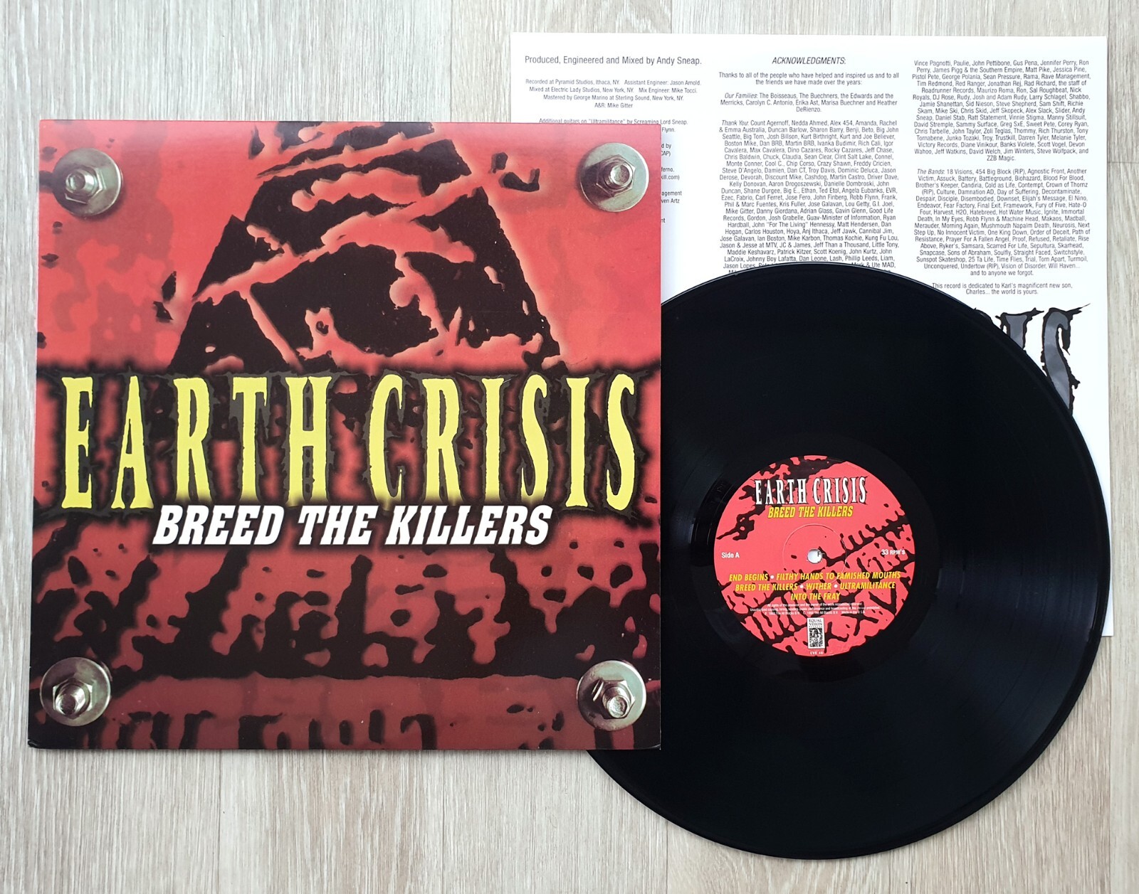 Earth Crisis Breed The Killers LP 1998 Original US 1st Pressing w ...