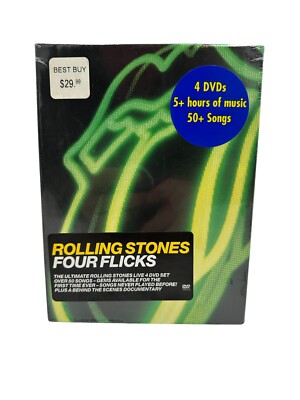 The Rolling Stones: Four Flicks (DVD, 2003, 4-Disc Set) new sealed ...