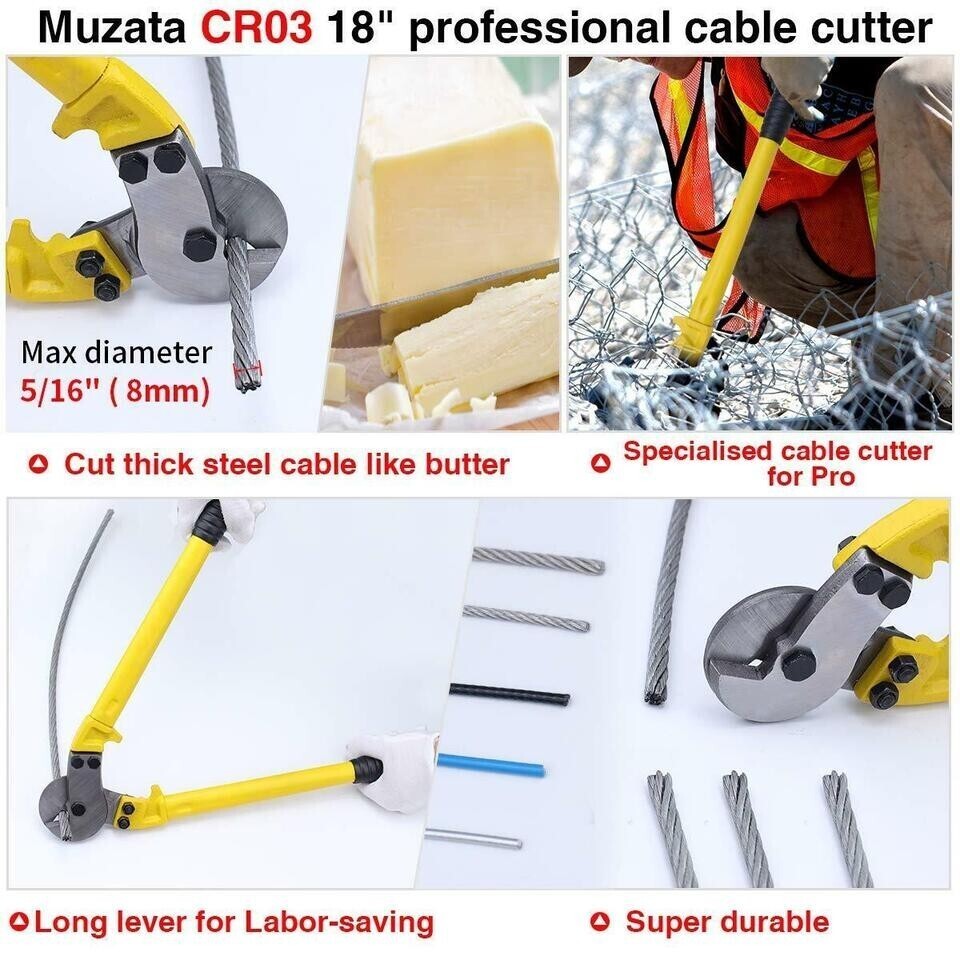 Cable Cutters Heavy Duty Stainless Steel Wire Rope Seal Aircraft Cutter ...