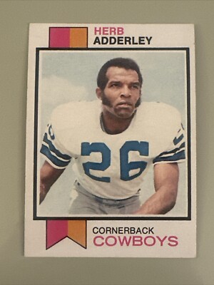Vtg 1973 Topps #243 HERB ADDERLEY Packers Cowboys MSU Spartans CB NFL ...