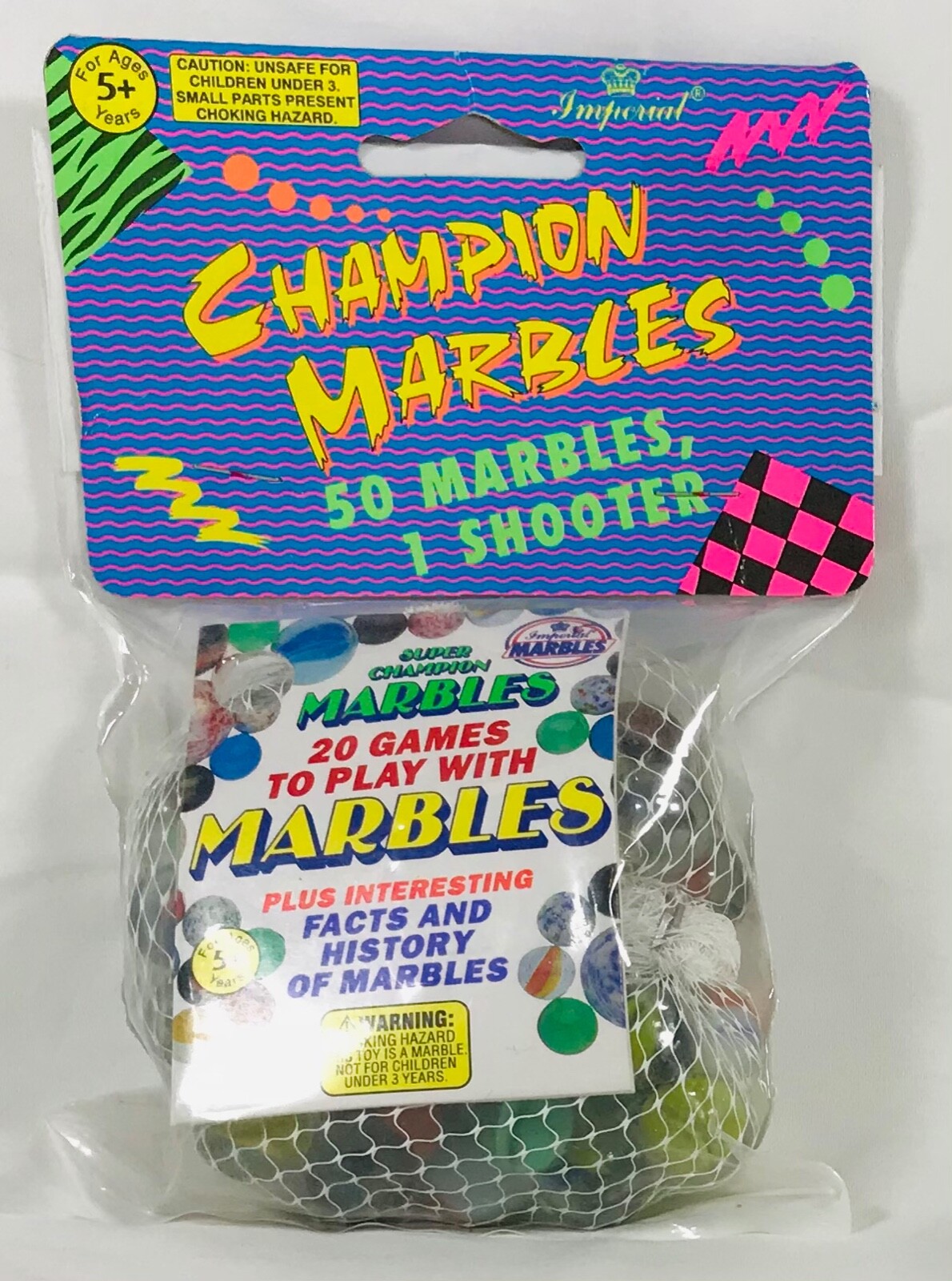 Champion Marbles 50 Marbles + 1 Shooter by Imperial Toy Corporation ...