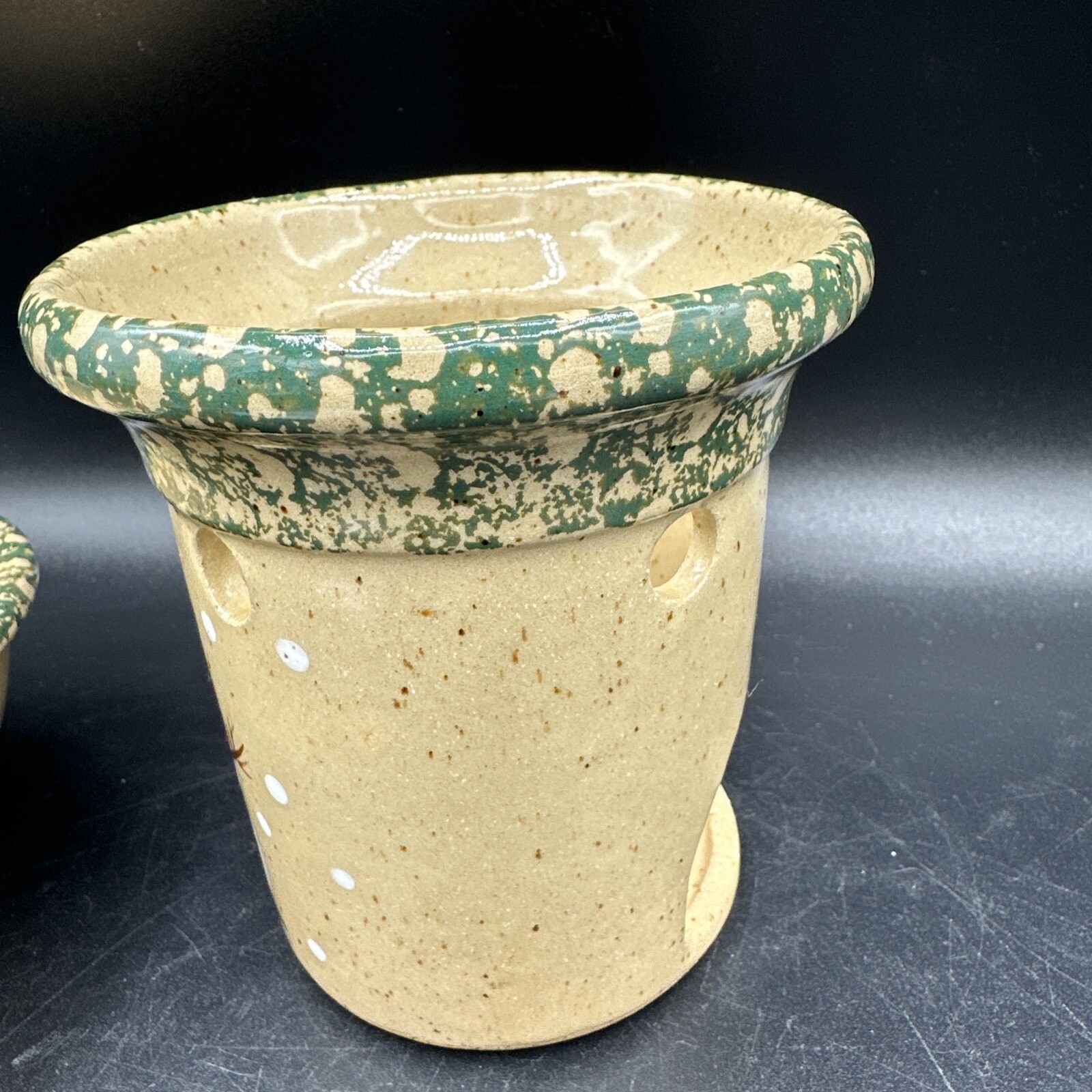 Three Rivers Pottery 1997 Snowman Stoneware 6" Tart Warmer 25th ...