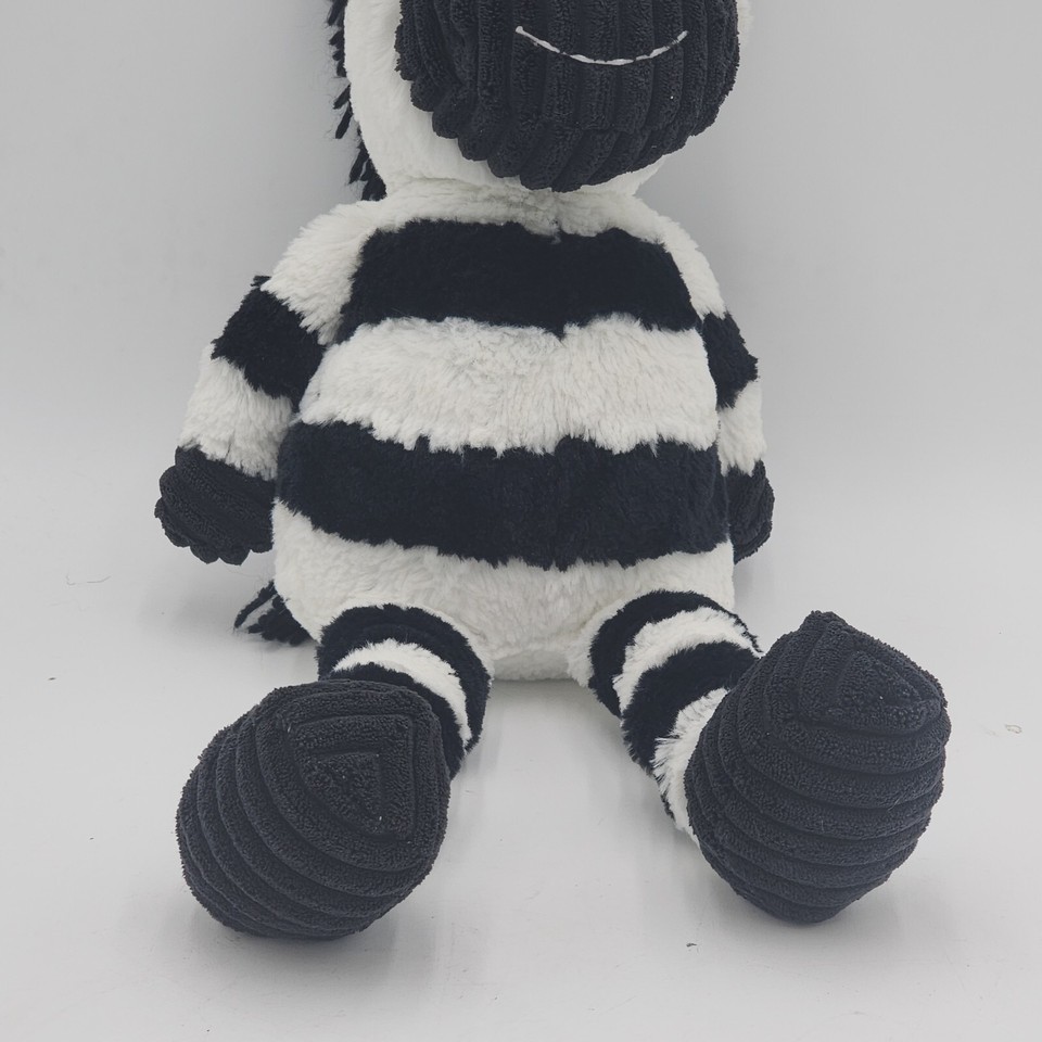 LAMBS & IVY Signature ZEKE ZEBRA BLACK AND WHITE 18 inch Stuffed Animal ...