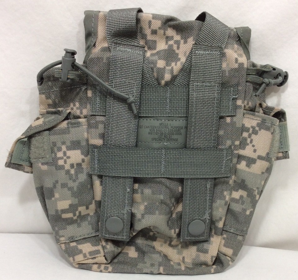 USGI MOLLE II 1 QT CANTEEN / GENERAL PURPOSE POUCH ACU, NEW | eBay