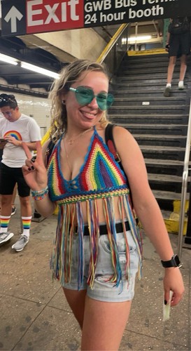 crochet halter top multi color, order to size. Hand made, | eBay