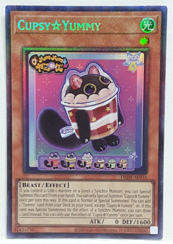 Yugioh Asian-English Cupsy?Yummy DBJH-AE016 Collector's Rare | eBay