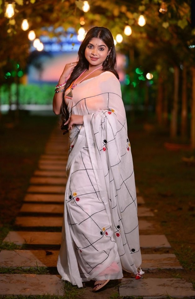 Embroidary Cotton Saree Handloom Hand Made Saree For Women Ethnic Wear ...