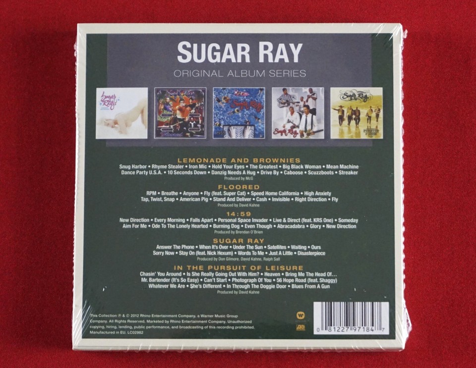 Sugar Ray 5 CD Album Series Set Lemonade And Brownies Floored 14:59 New ...