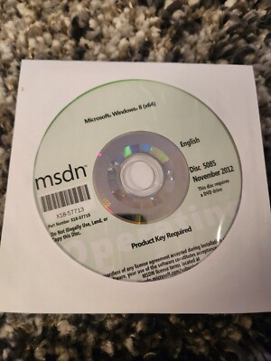 MSDN Microsoft Windows 8 x64 DVD Disc 5085 English | eBay
