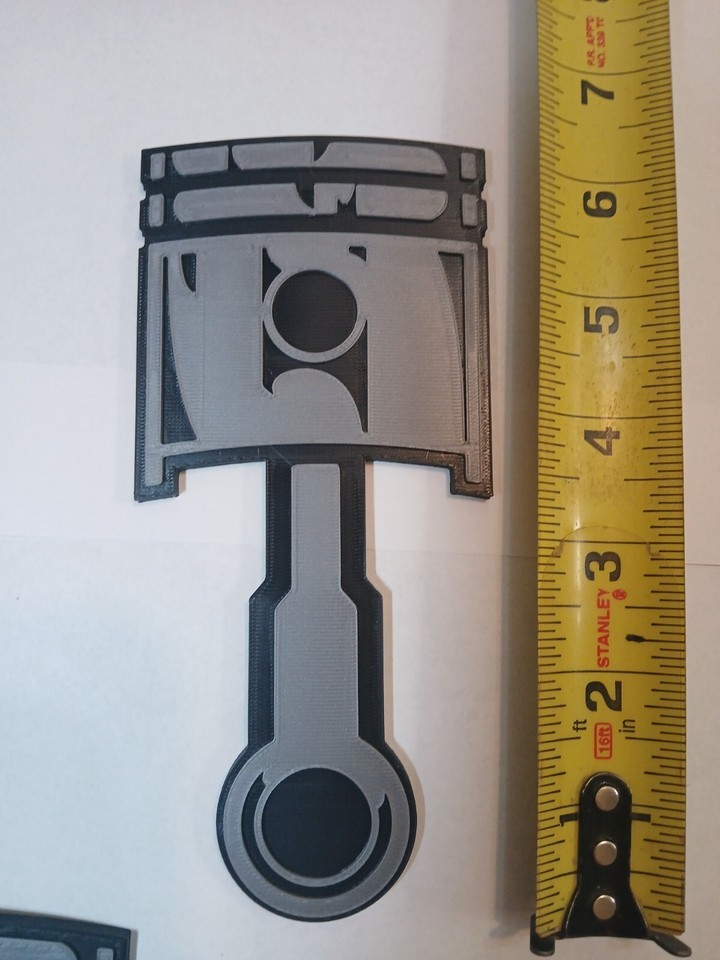PISTON Emblem/ Wall Art/ Mancave Garage Decor | eBay
