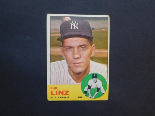PHIL LINZ NEW YORK YANKEES 1963 TOPPS CARD #264 | eBay