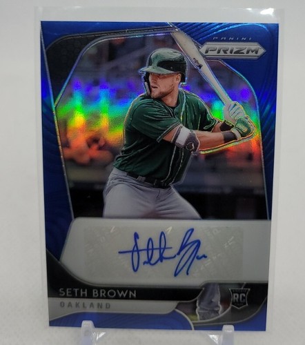 2020 Panini Prizm Rookie Auto Blue Prizm /99 Seth Brown #RA-SB Rookie ...