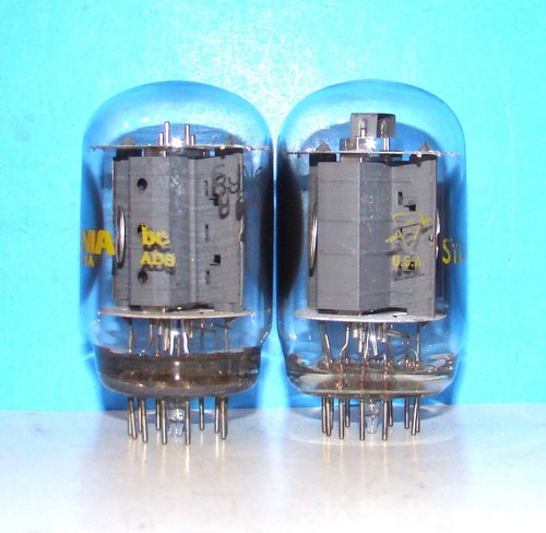 6JN6 Sylvania radio audio amplifier electron vacuum tubes 2 valves ...