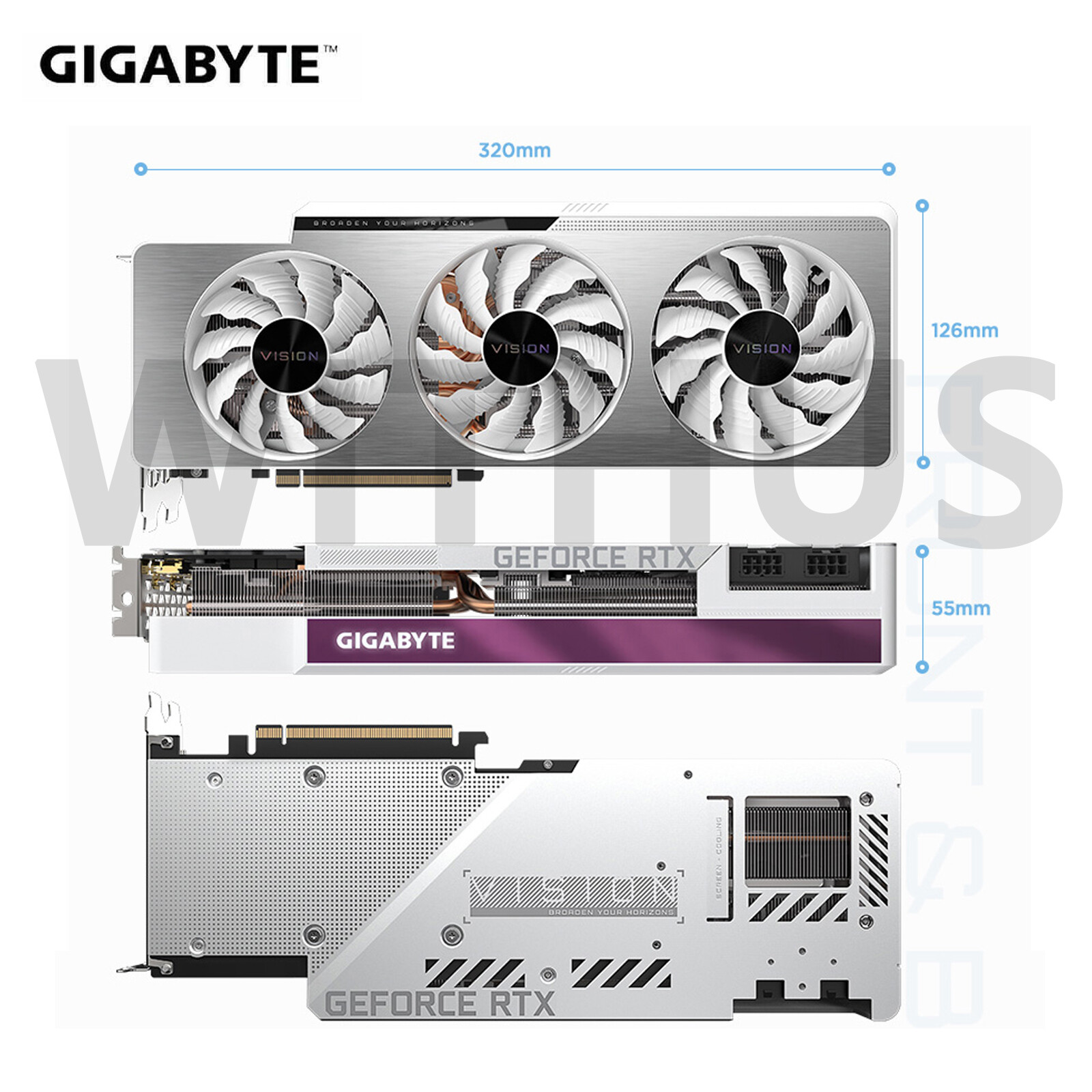 NVIDIA GIGABYTE GeForce RTX 3080 Ti VISION | Grelly USA