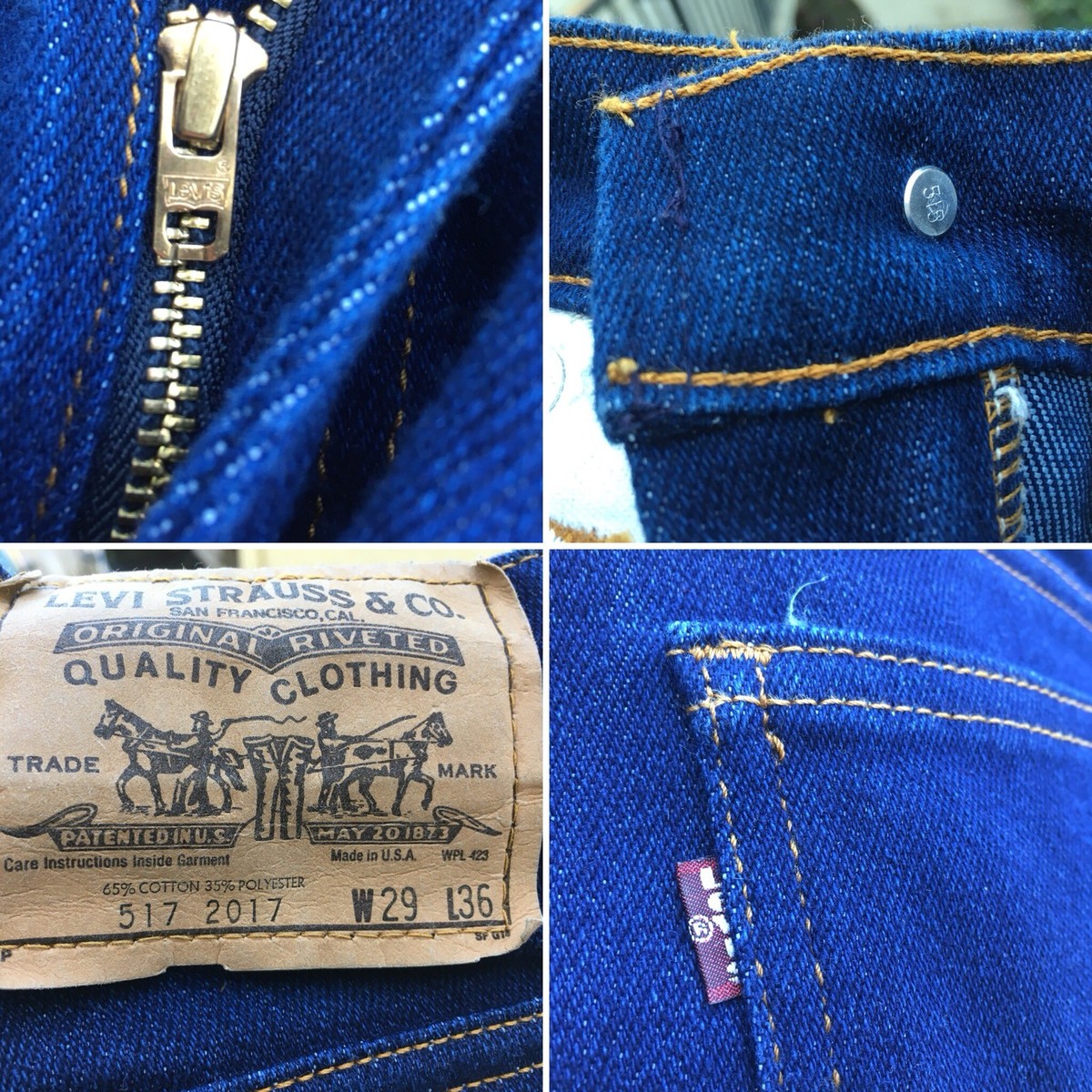 Vintage Levi's 517 Jeans 517-2017 Made In USA 29 36 | eBay Vintage Levi's 517 Jeans 517-2017 Made In USA 29 36 | eBay