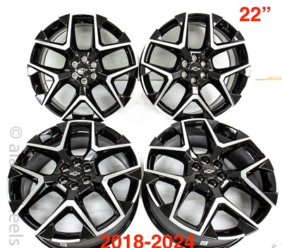2018-2022 Chevy Traverse 22" Gloss Black Machined Factory OEM Wheels ...