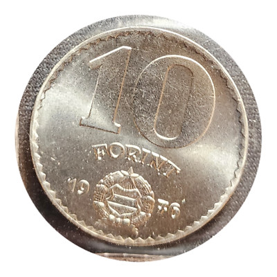 Hungary UNGARN Magyar Coin 10 Forint 1976 BU KEY-DATE | eBay