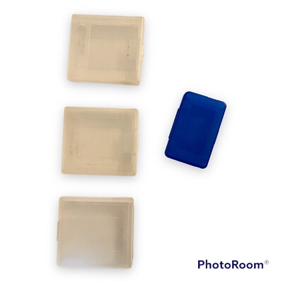 x3 OEM Nintendo Game Boy Cartridge Cases/Dust Covers + 1 Intec GBA Blue ...