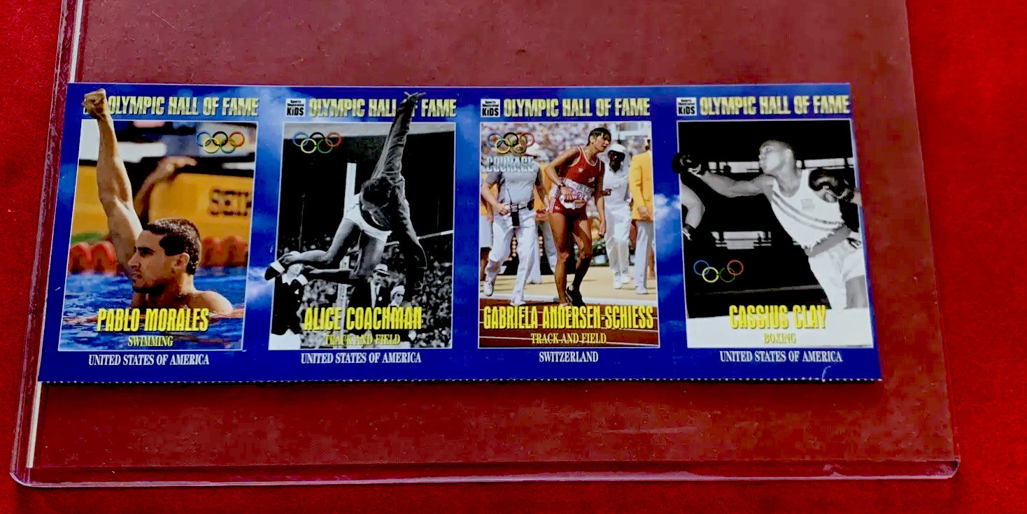 ALICE COACHMAN RARE MUHAMMED ALI CASSIUS CLAY SI FOR KIDS UNCUT SHEET ...