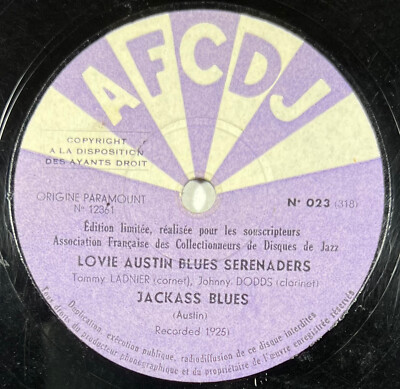 Lovie Austin Blues Serenaders : Frog Tongue Stomp / Jackass...78 rpm ...