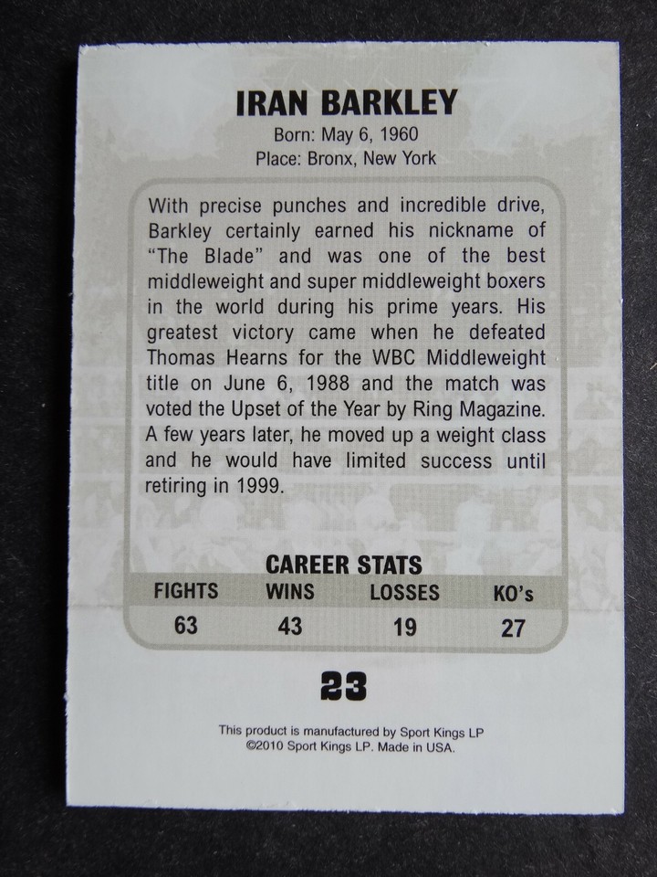 2011 Ringside Boxing Round One Gold Cards Complete Your Set U Pick List ...