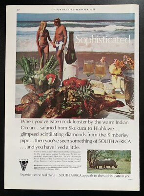 SATOUR South African Tourist Corporation Magazine Advert 1971 | eBay UK