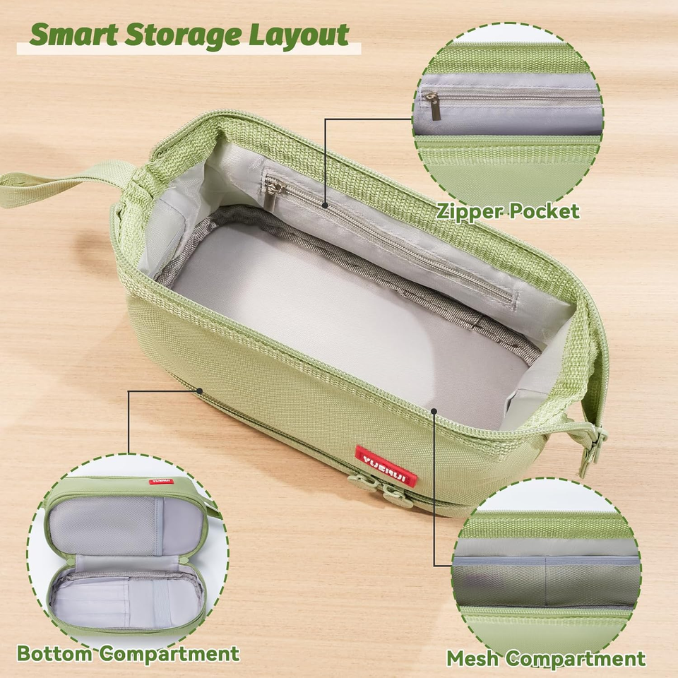 Pencil Case - 2-Layer Large Capacity Aesthetic Pencil Pouch with Strong ...