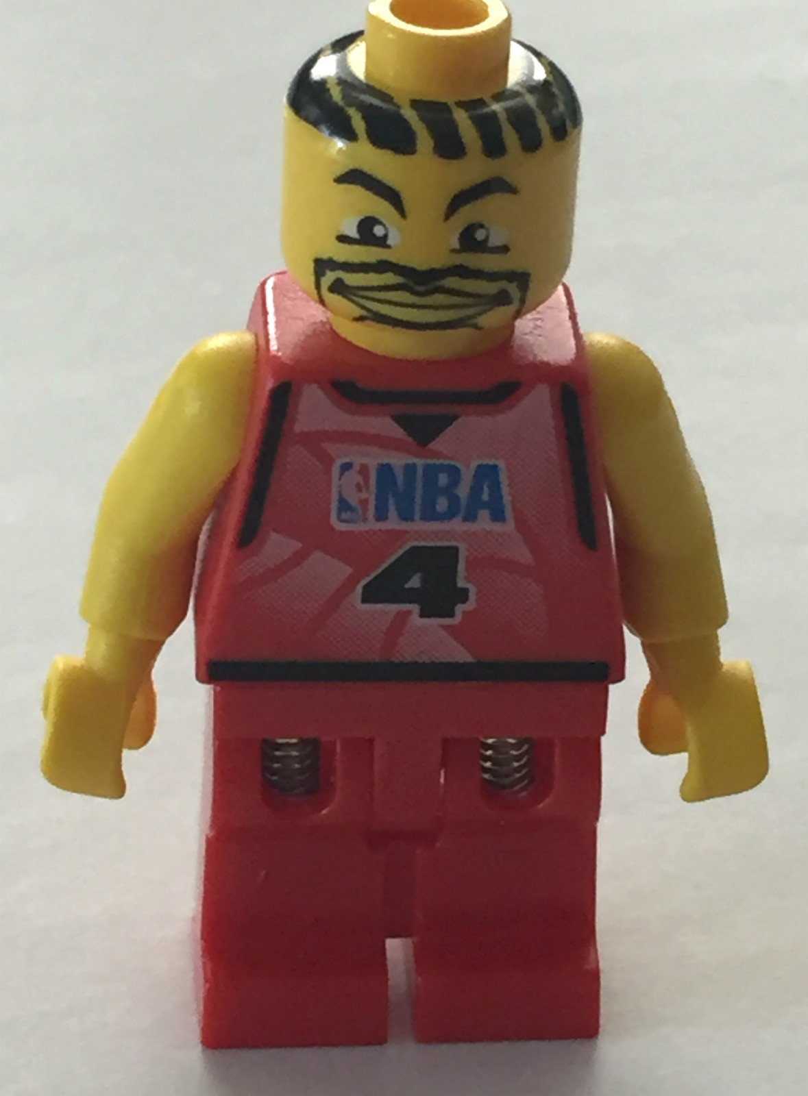 *BRAND NEW* Lego Minifig NBA Player #4 RED NBA 4 Spring Leg | eBay