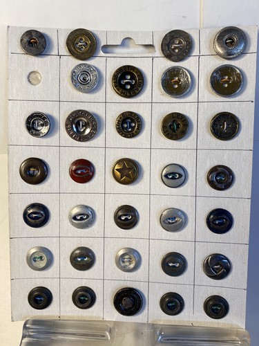 Button Collectors Card Clothing & Work Wear 1800s-1970s | eBay