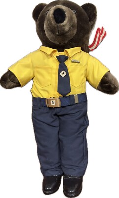 Patriot Teddy Bear U.S. Mail Clerk 19” USPS JJ Wind Postal Plush 1986 ...