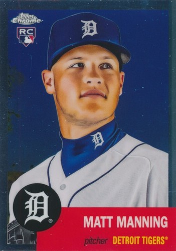 #444 MATT MANNING 2022 Topps Chrome Platinum RC TIGERS | eBay