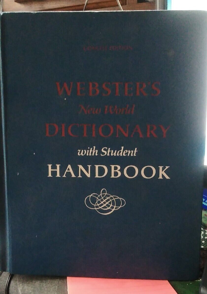 Webster's New World Dictionary Student Handbook Concise Ed 1978 Hardcover B56 | eBay