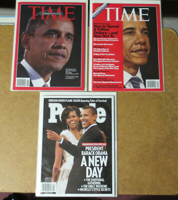 BARACK OBAMA magazine lot & Michelle Obama People TIme Newsweek ...