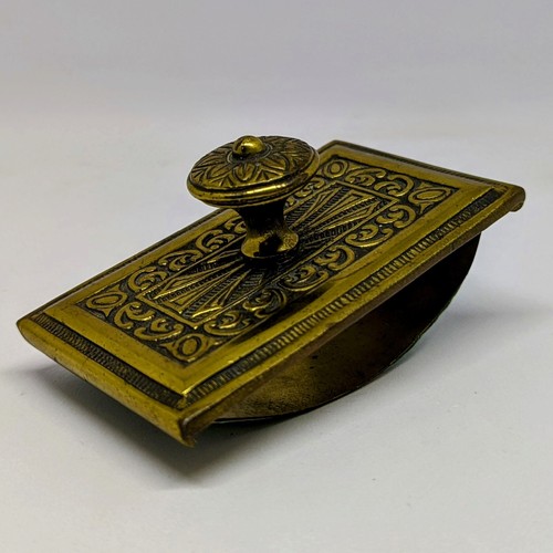 Vintage Brass Rocker Ink Blotter Ornate | eBay