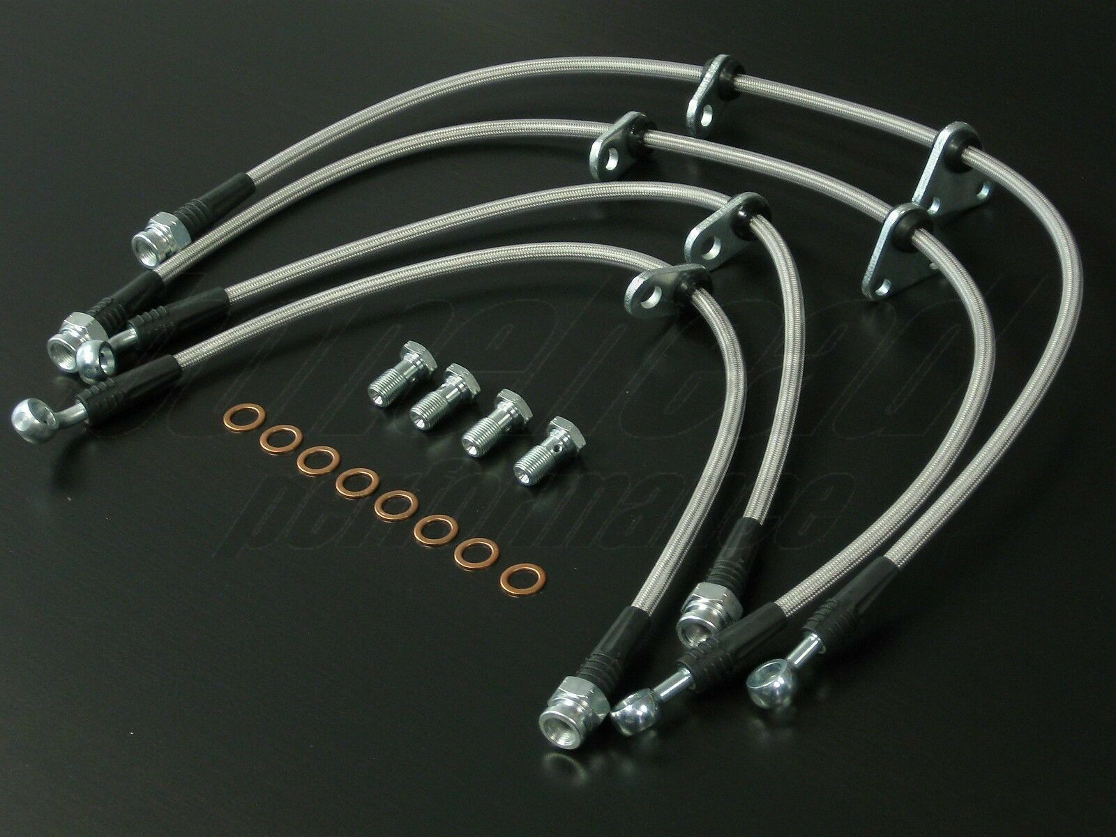 Techna-Fit Stainless Steel Braided Brake Lines 1997-2001 Acura Integra ...