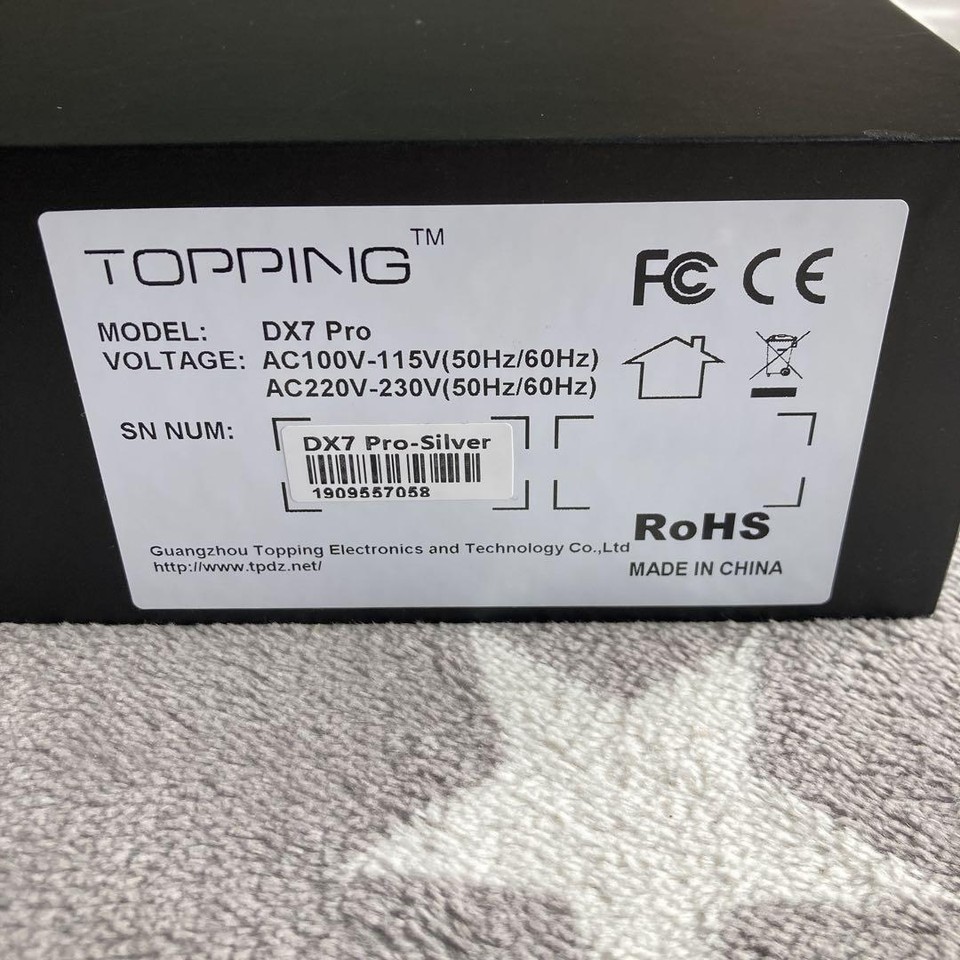 Topping DX7 Pro DAC and Headphone Amplifier Used Hi Res Audio XLR RCA ...