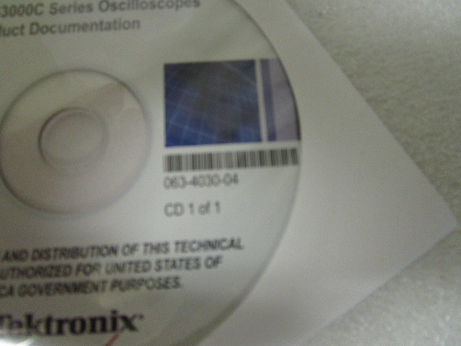 Tektronix TDS3000C Series Oscilloscopes Product Documentation CD 063 ...