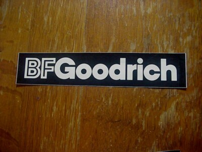 BF GOODRICH Vintage STICKER DECAL Nascar Indy Racing NOS | eBay