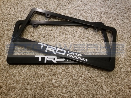 TRD Off Road License Plate Frame Tundra Tacoma 4 runner FJ - Pair | eBay